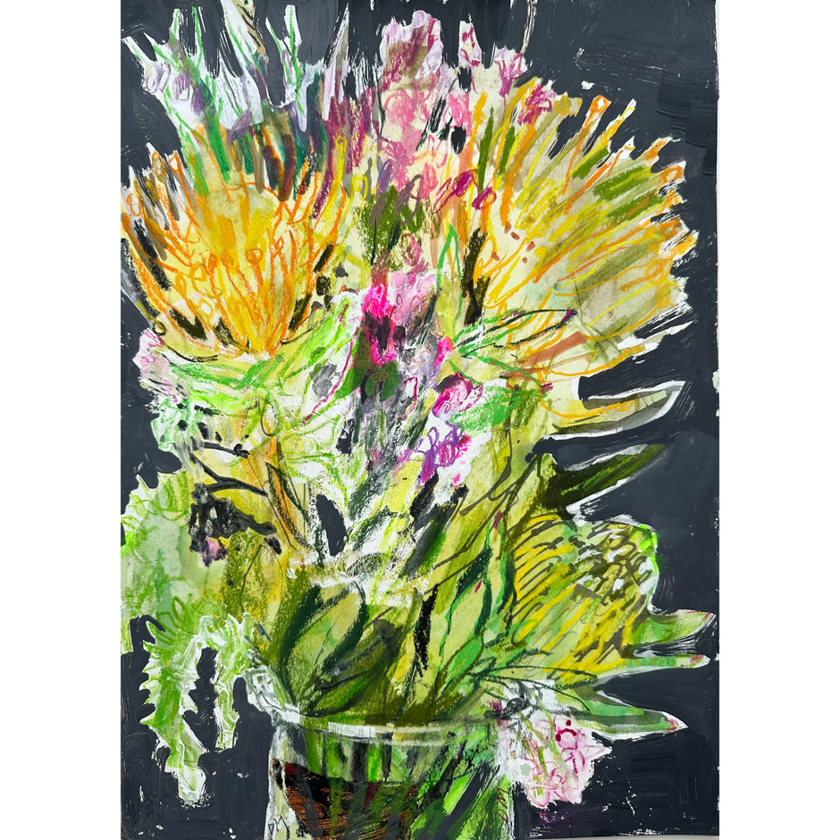 Debbie Mackinnon - Works On Paper - Floral Paintings
