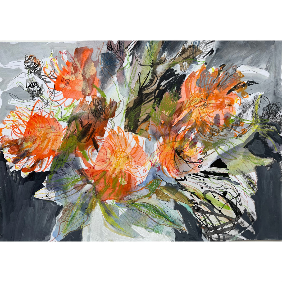 Debbie Mackinnon - Works On Paper - Floral Paintings